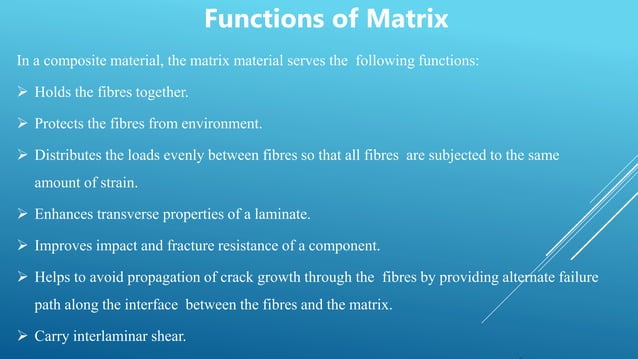 Matrix materials 4 | PPT