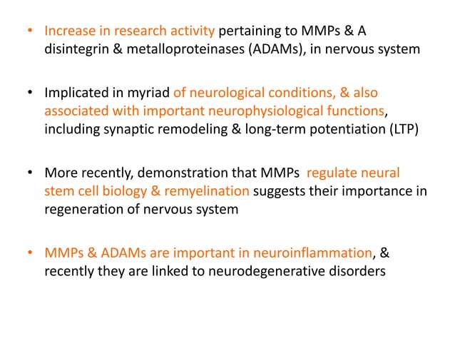 Matrixmetalloproteinase | PPTX