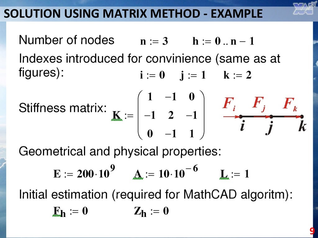 Matrix methods