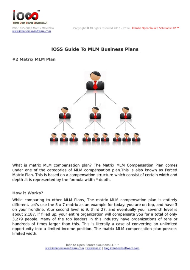 Matrix mlm plan | PDF
