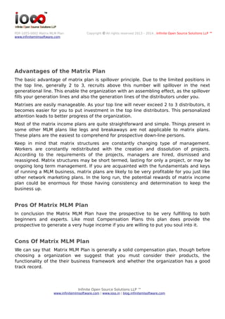 Matrix mlm plan | PDF | Advertising Industry | Industries