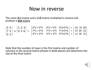 Matrix multiplication | PPTX