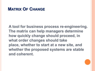 Matrix of change_bpr-e_procurement | PPTX