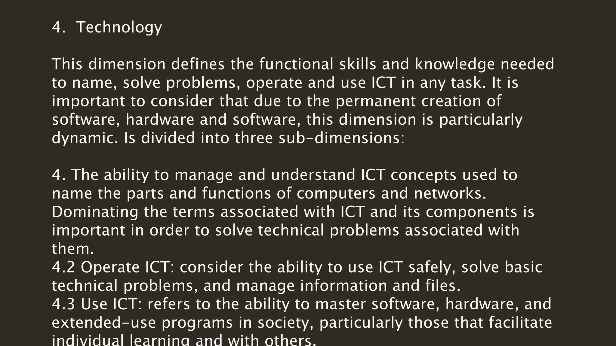 Matrix of ict skills for learning | PPTX