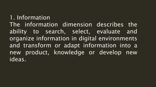 Matrix of ict skills for learning | PPTX