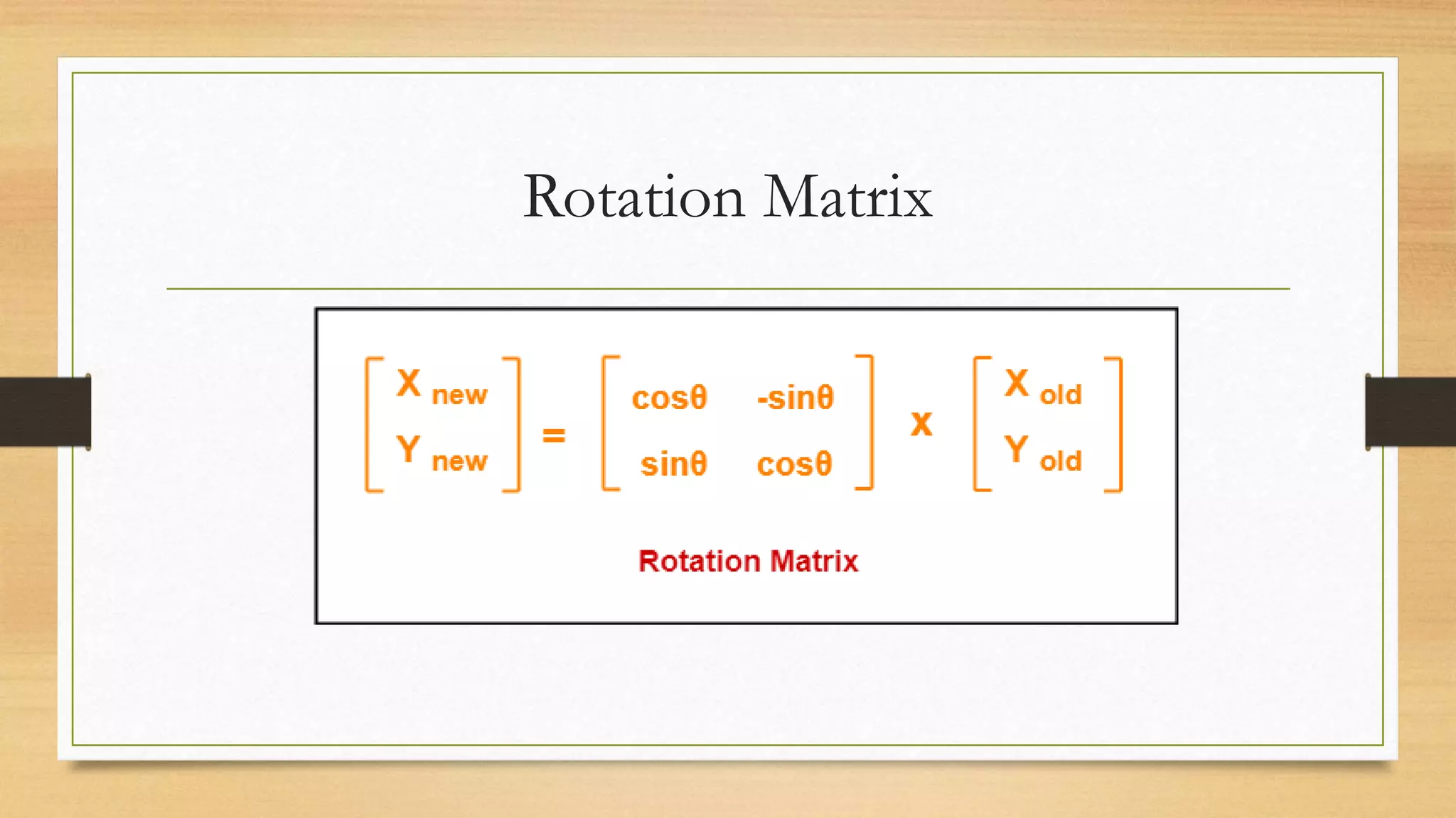 Matrix of linear transformation 1.9-dfs | PPTX