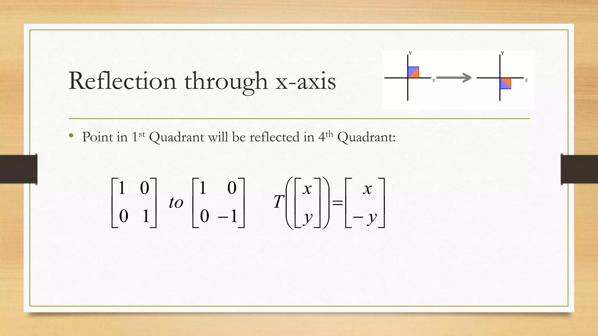 Matrix of linear transformation 1.9-dfs | PPTX