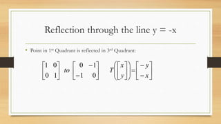 Matrix of linear transformation 1.9-dfs | PPTX