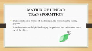 Matrix of linear transformation 1.9-dfs | PPTX
