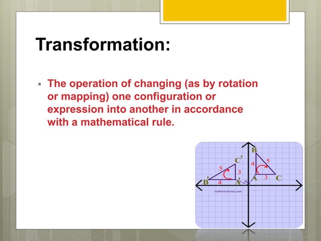 Matrix of linear transformation | PPTX