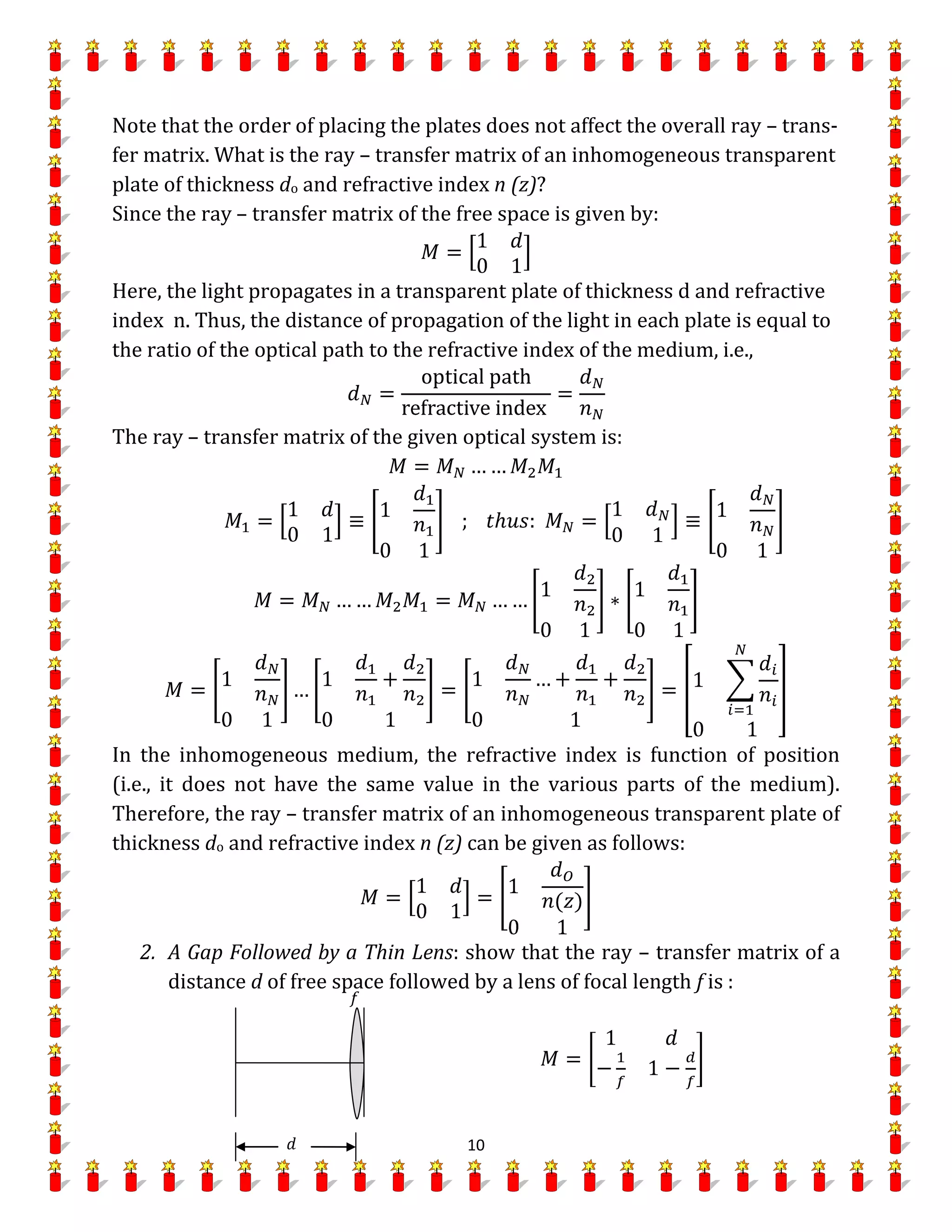 Matrix optics | DOCX