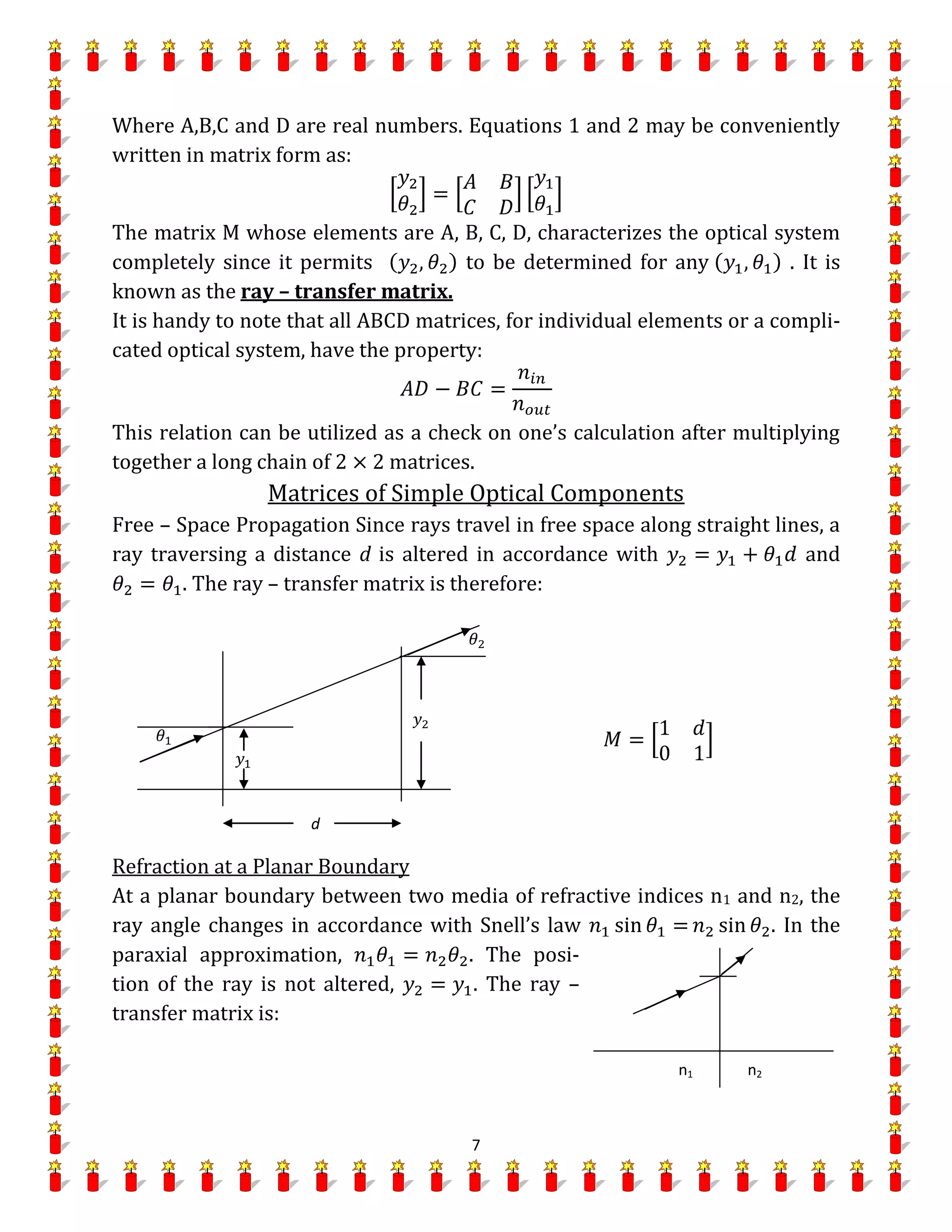 Matrix optics | DOCX