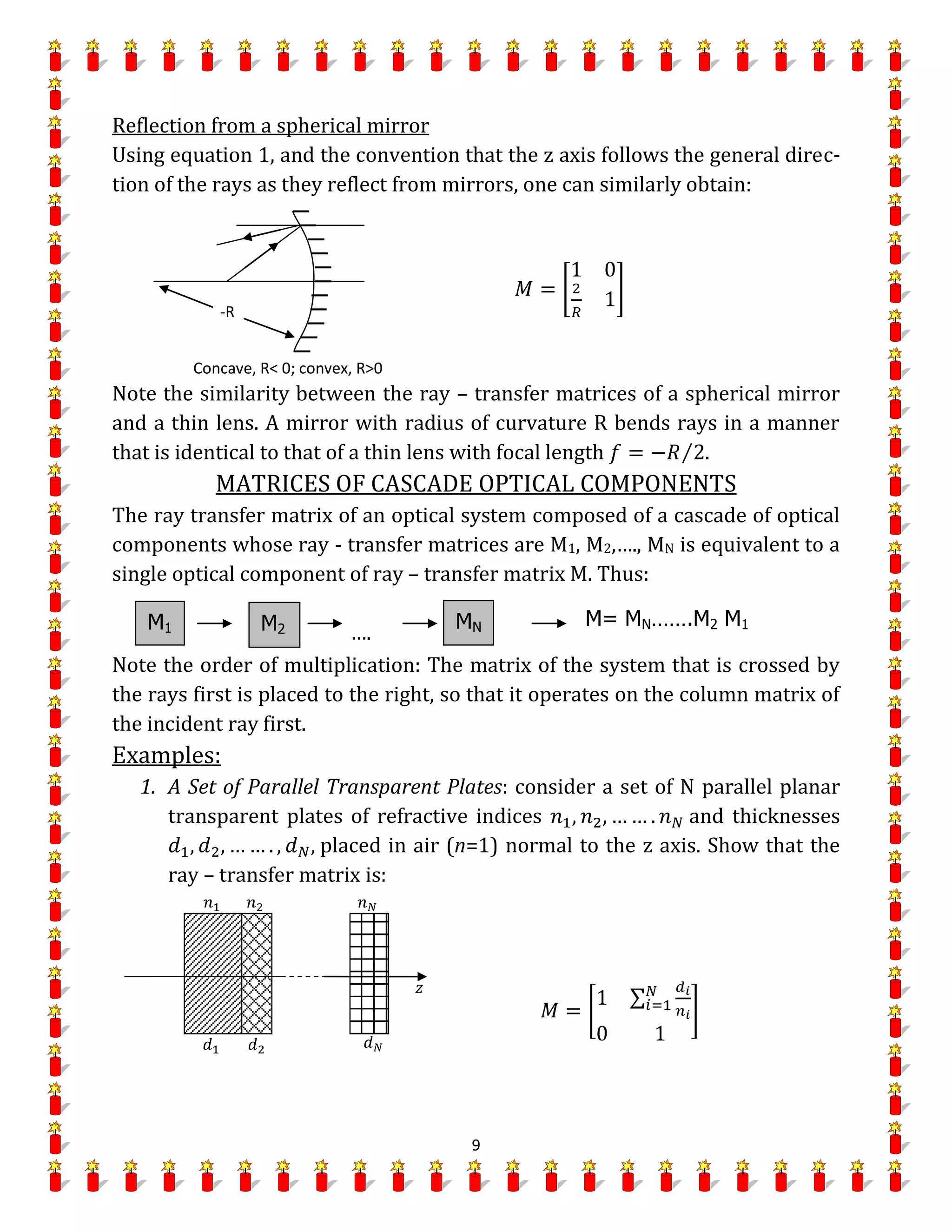 Matrix optics | DOCX