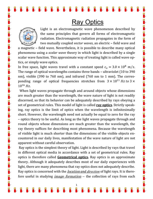 Matrix optics | DOCX