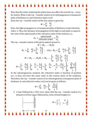 Matrix optics | DOCX