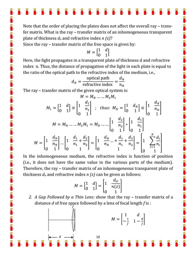 Matrix optics | DOCX