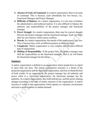 Matrix organisation | PDF