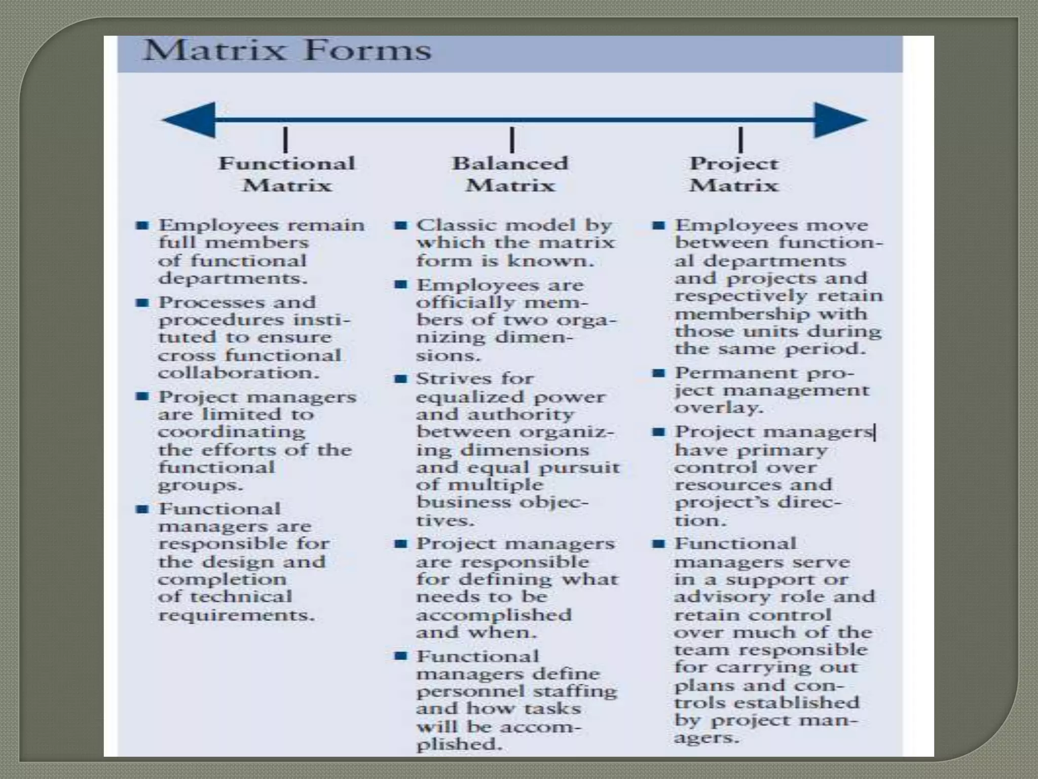 Matrix organization structure project final,fab 1 | PPTX