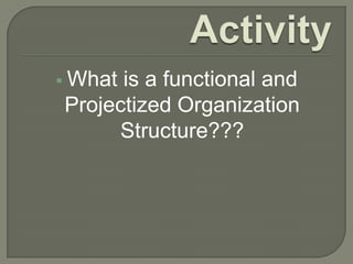 Matrix organization structure project final,fab 1 | PPTX