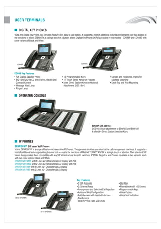 PBX PRODUCTS CATALOGUE | PDF