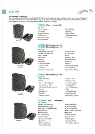 PBX PRODUCTS CATALOGUE | PDF