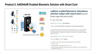 Aadhaar Enabled Biometric Attendance Solution | PPT