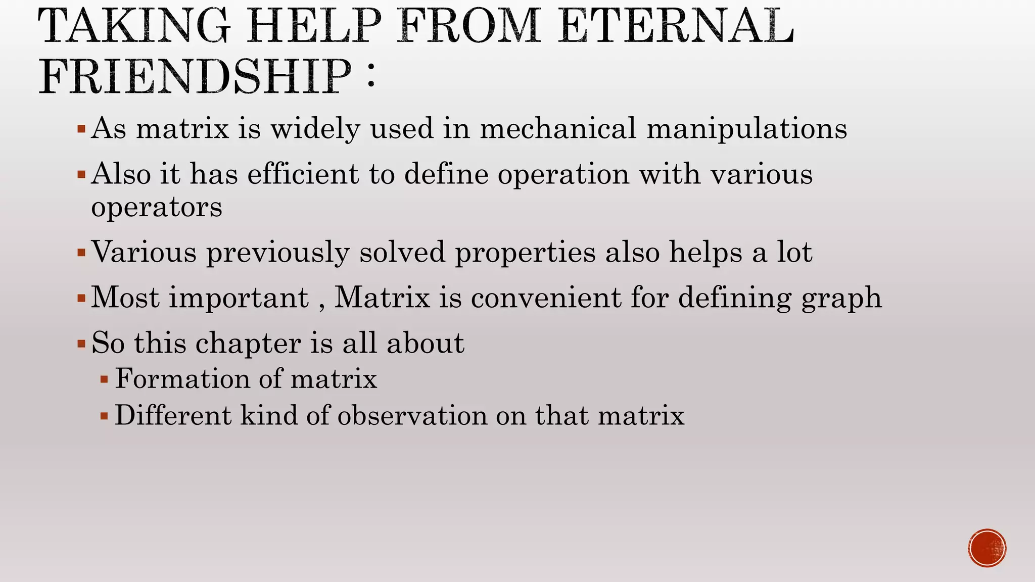 Matrix representation of graph | PPTX