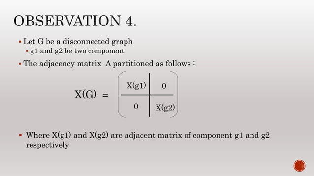 Matrix representation of graph | PPTX