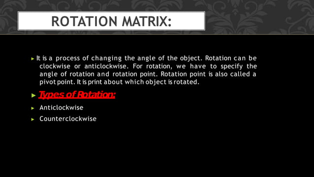 Matrix representation- CG.pptx