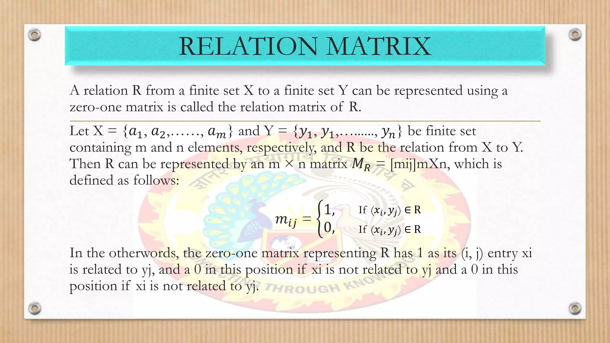 MATRIX REPRESENTATION OF A RELATION.pptx