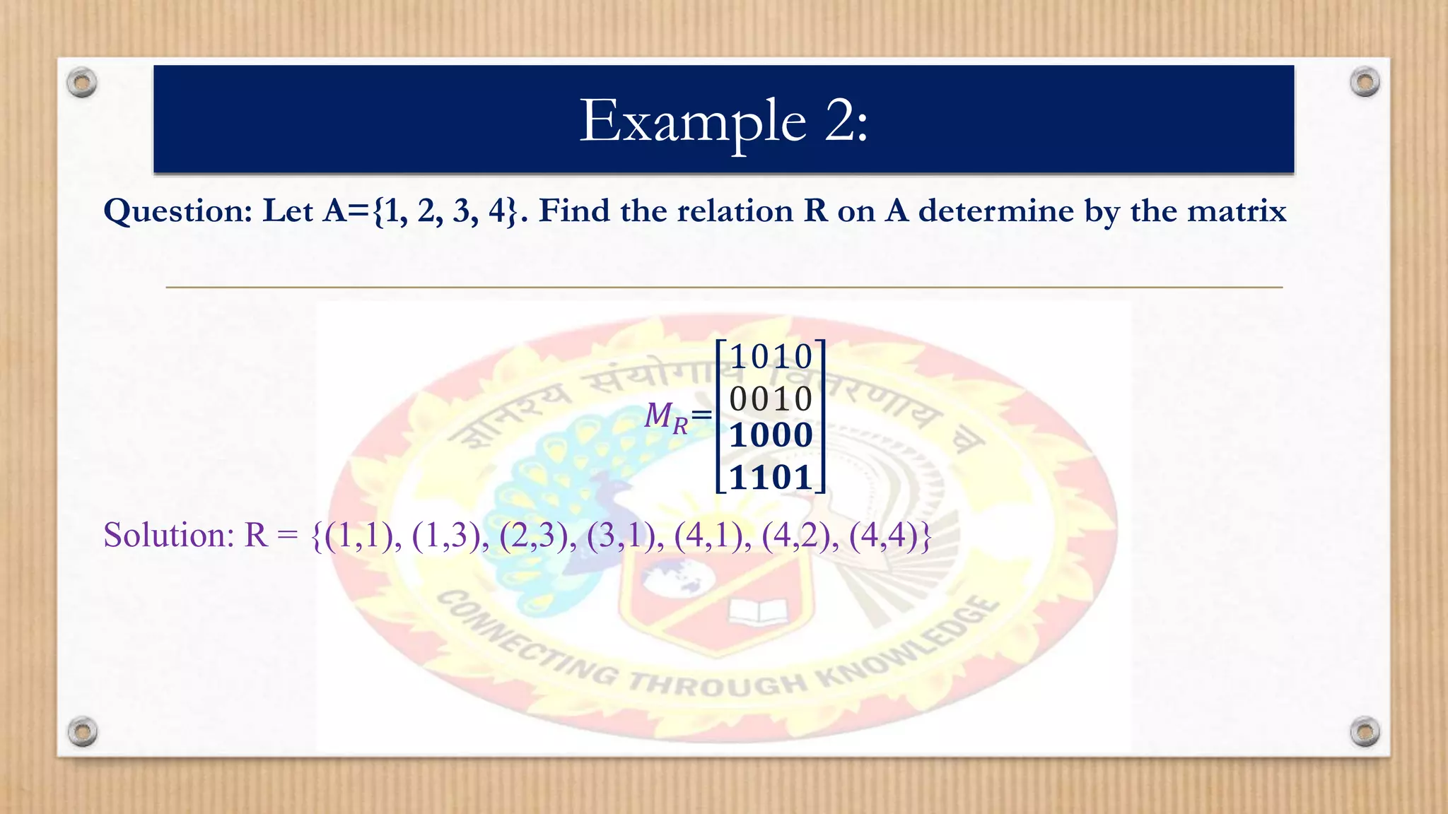 MATRIX REPRESENTATION OF A RELATION.pptx