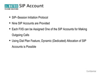 Matrix Telecom Solutions: SETU VFX - Fixed VoIP to FXO-FXS Gateways | PPTX