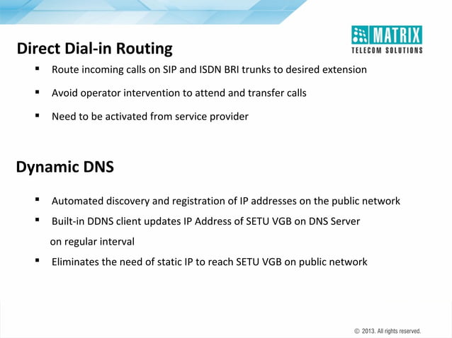 Matrix Telecom Solutions: SETU VGB - Fixed VoIP to GSM/3G-ISDN BRI ...