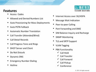 Matrix Telecom Solutions: SETU VGFX - Fixed VoIP to GSM/3G-FXO-FXS ...
