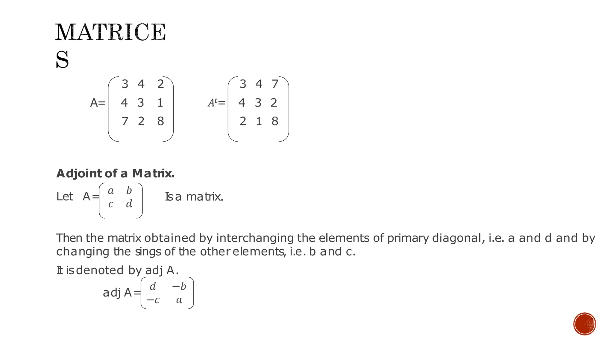 Presentation On Matrices Mathematics DIU | PPTX