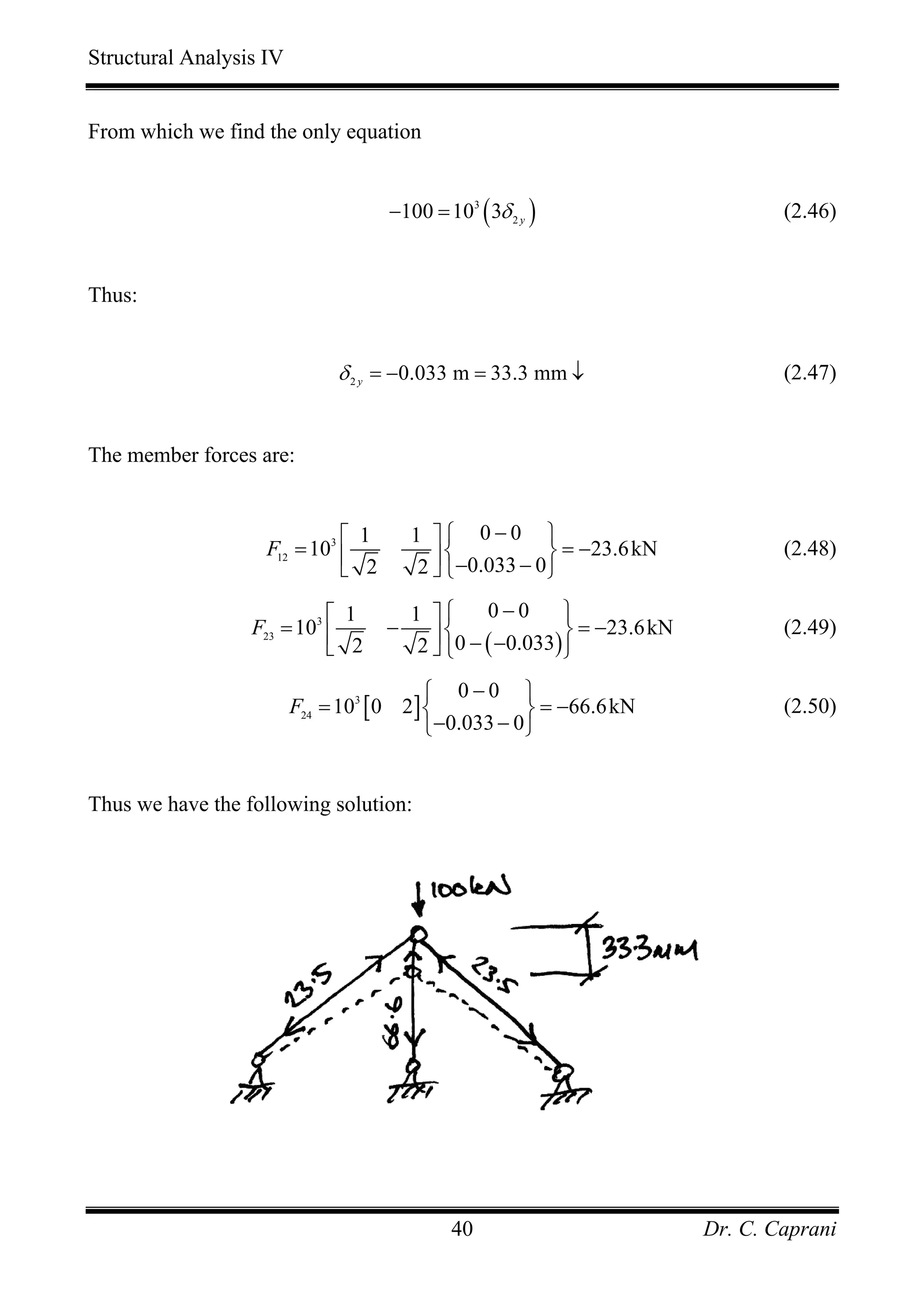 Matrix stiffness method 0910 | PDF
