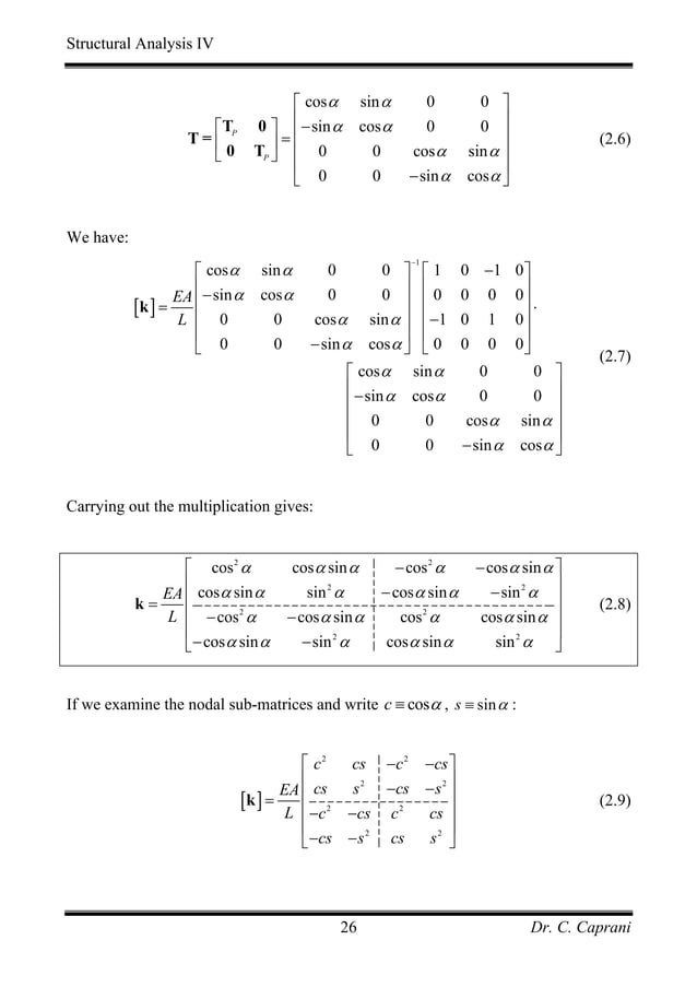 Matrix stiffness method 0910 | PDF | Physics | Science