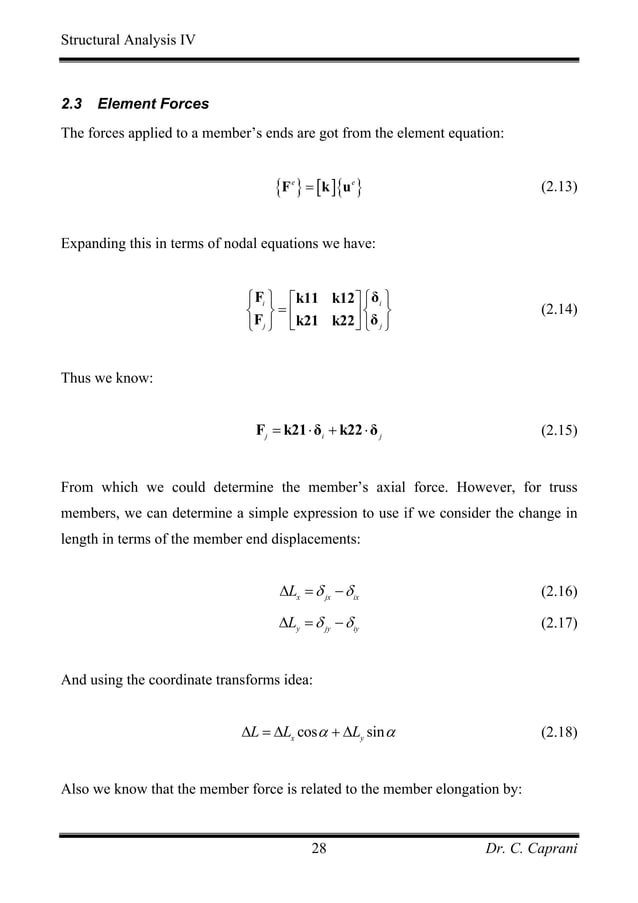 Matrix stiffness method 0910 | PDF | Physics | Science
