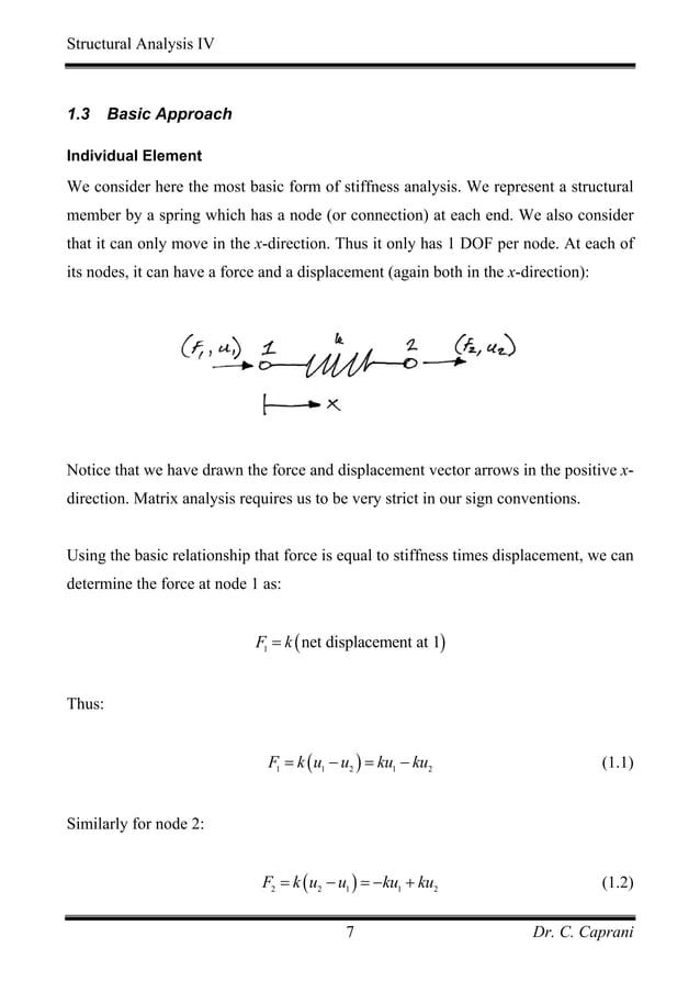 Matrix stiffness method 0910 | PDF | Physics | Science