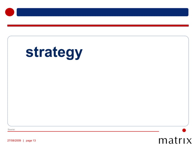 Matrix Strategy Presentation | PPT