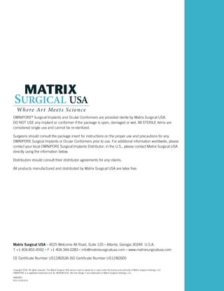 Matrix surgical usa catalog | PDF