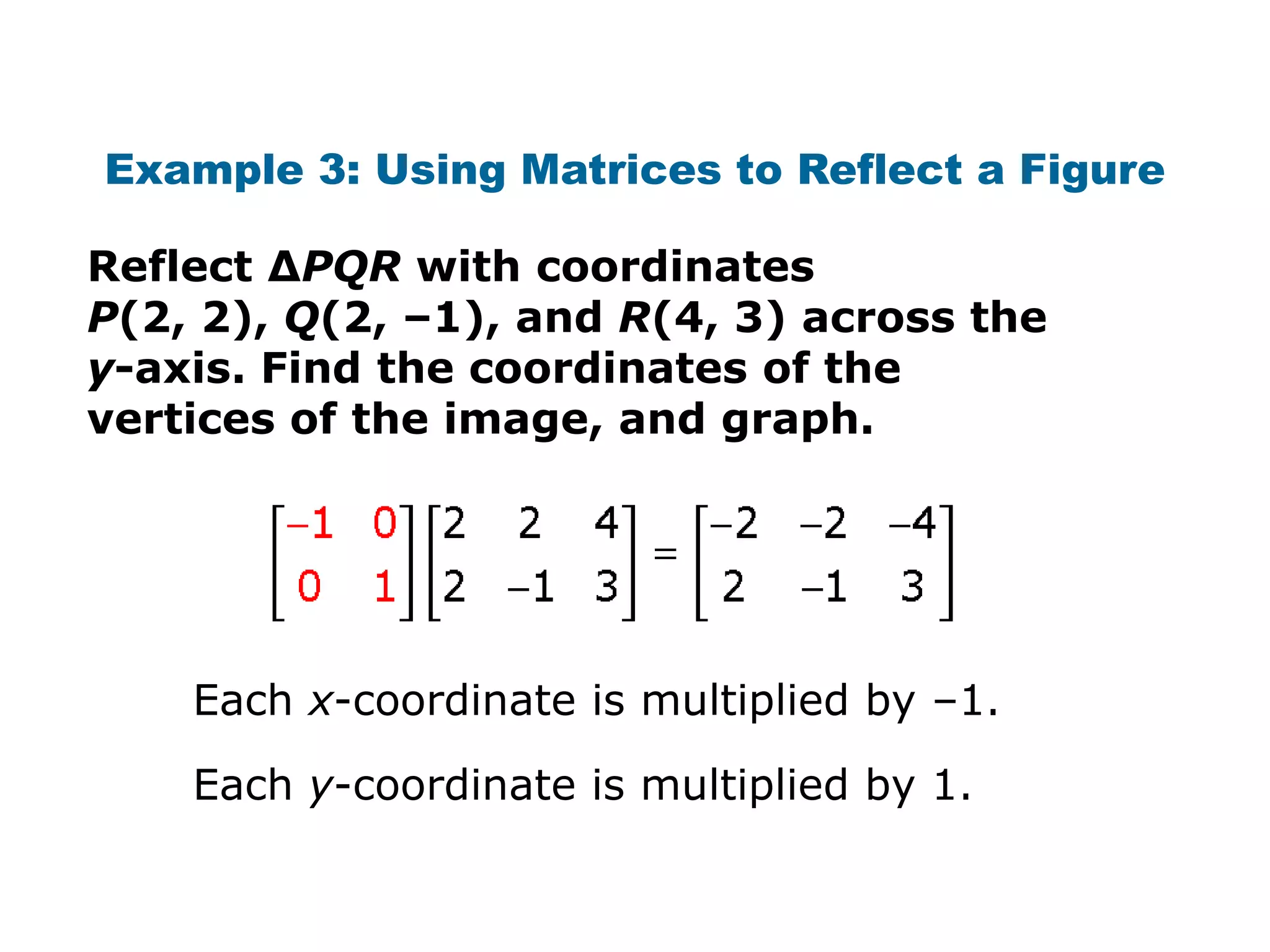 Matrix transformation | PPTX
