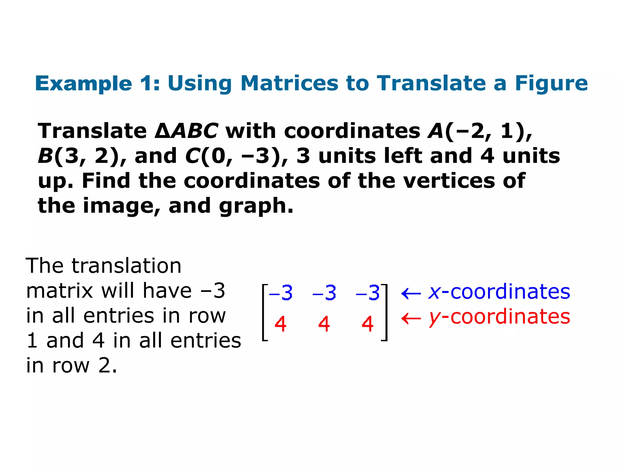 Matrix transformation | PPTX