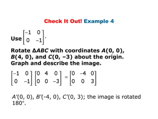 Matrix transformation | PPTX