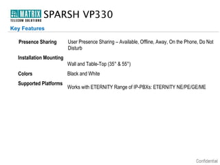 Matrix Telecom Solutions: User Terminals Introduction | PPT