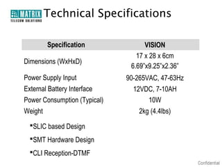 Matrix vision presentation | PPT