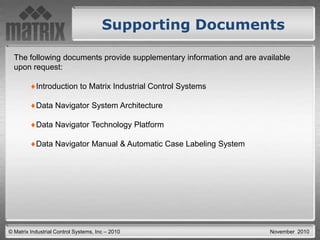 Matrix warehouse & shipping management system presentation | PPT