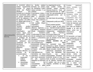 Matriz aztecas,mayas,....deestudios sociales | DOCX