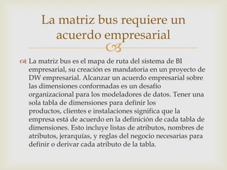 Matriz bus y dimensiones | PPTX