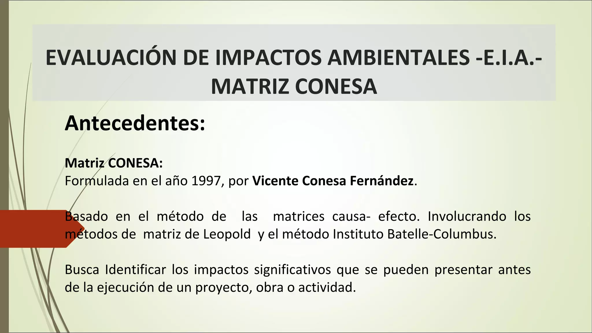Matriz conesa | PPT